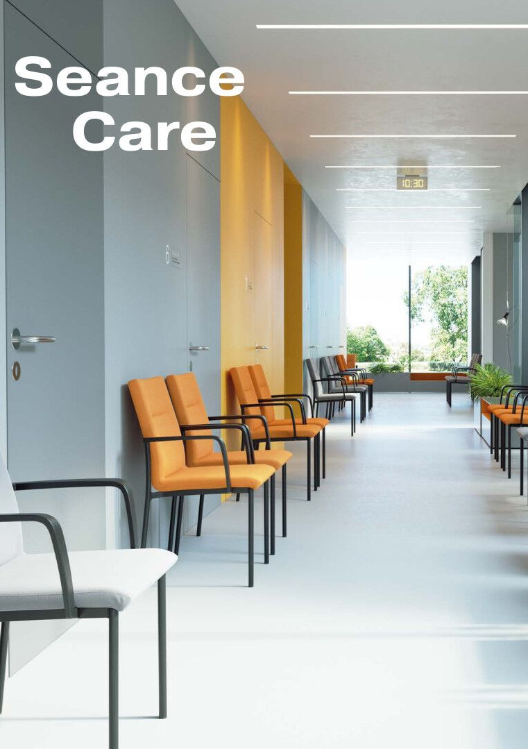 SEANCE CARE 070-N1 BR-N1 Fabric training chair with armrests By LD Seating