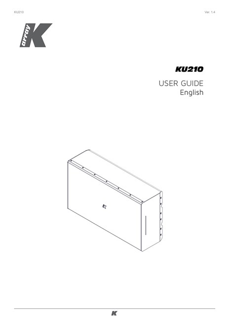 RUMBLE KU210 Ultra thin, high power passive subwoofer By K-array