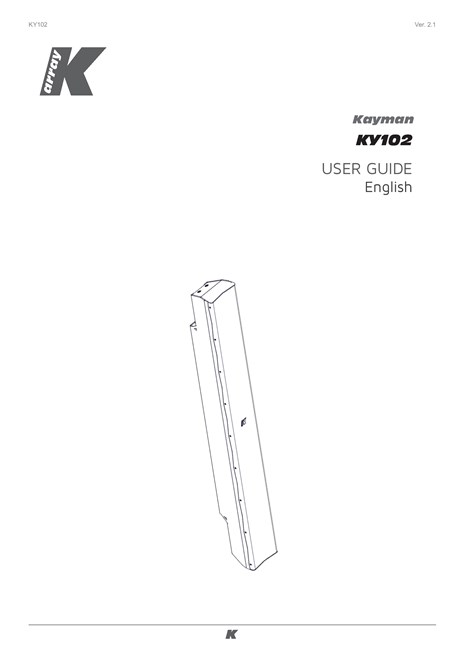 KAYMAN KY102 Line array element, variable beam speaker By K-array