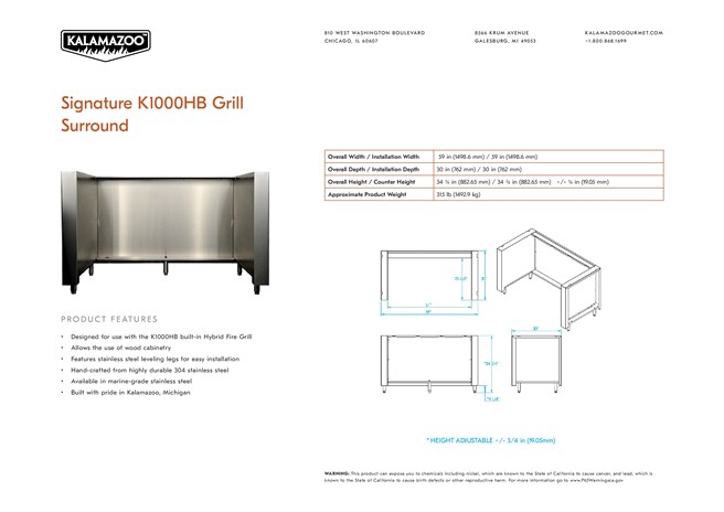 Stainless steel cabinet SIGNATURE K-SURR-500H/750H/1000H/750G Signature ...