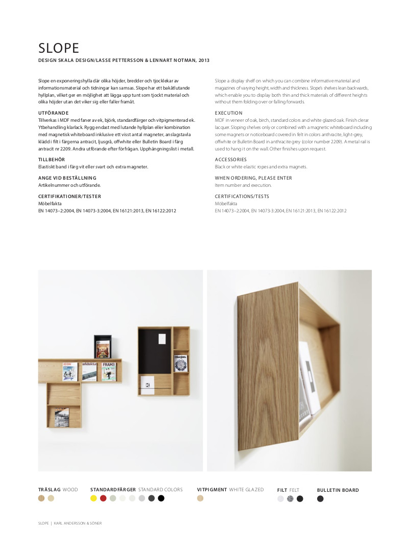 SLOPE | One-sided display unit Slope Collection By Karl Andersson ...