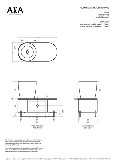 KRACKLITE SEMI FREESTANDING | Mobile lavabo con cassetti By Axa design ...