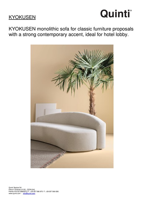 KYOKUSEN Divanetto in tessuto By Quinti Sedute