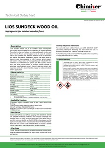 LIOS SUNDECK WOOD OIL Tratamento da madeira By Chimiver Panseri