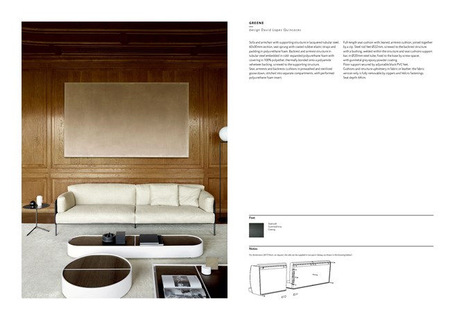 GREENE | Armchair Greene Collection By Living Divani design David Lopez ...