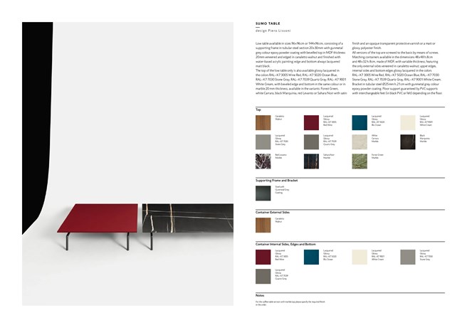 SUMO | Low table By Living Divani design Piero Lissoni