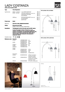 LADY COSTANZA | Wall lamp By LUCEPLAN