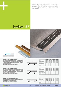 LEVELTEC RP-RPR Flooring profile By PROFILITEC