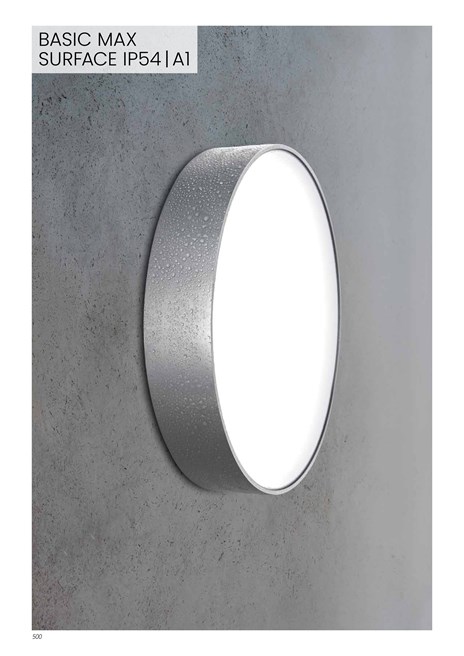 مصباح الجدار BASIC MAX A1 IP54 By Lightnet