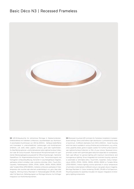 BASIC DÉCO N3 потолочный светильник By Lightnet