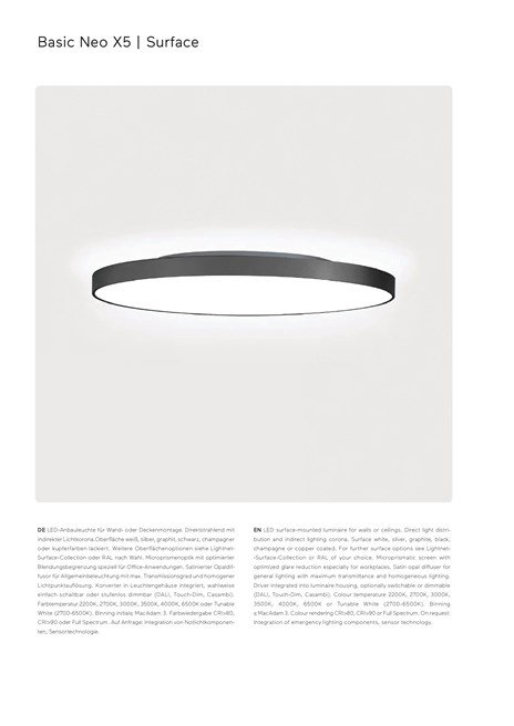 BASIC NEO X5 Ceiling lamp By Lightnet
