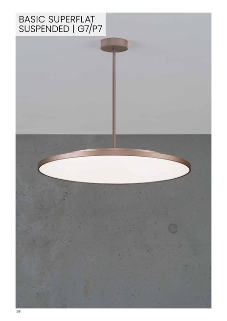 LED Pendelleuchte BASIC SUPERFLAT SUSPENDED G7/P7 By Lightnet