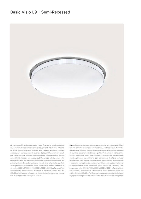 BASIC VISIO L9 Lámpara de techo By Lightnet
