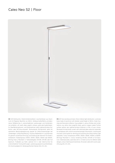 CALEO NEO S2 floor lamp By Lightnet