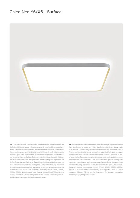 CALEO NEO Y6/X6 | Deckenlampe LED Deckenlampe By Lightnet