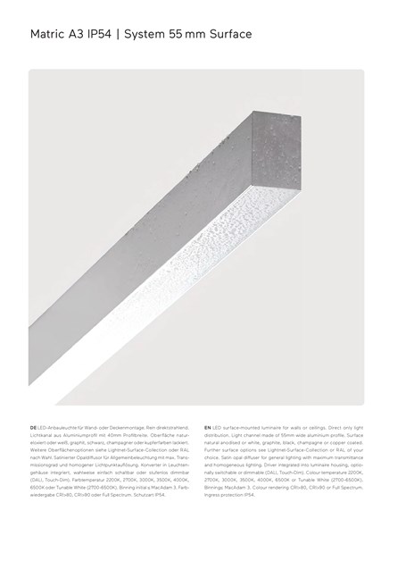 MATRIC A3 IP54 LED ceiling lamp By Lightnet