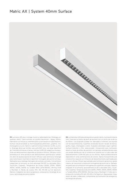 MATRIC AX Lampe de plafond By Lightnet