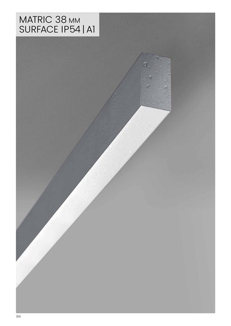 Aluminium wall lamp / ceiling lamp MATRIC IP54 A1 By Lightnet