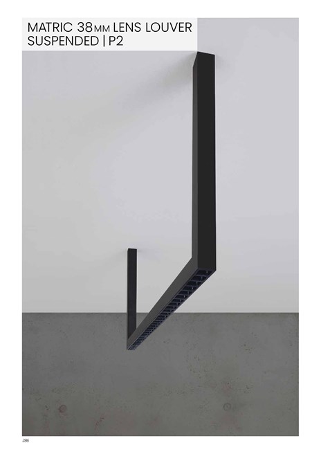 LED aluminium ceiling lamp MATRIC P2 By Lightnet