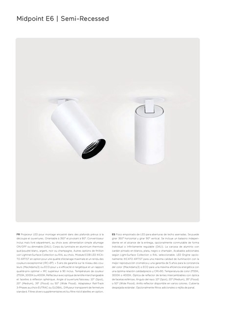 MIDPOINT E6 Foco LED semiencastrado By Lightnet