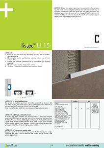 Decorative listello LISTEC LI 15 By PROFILITEC