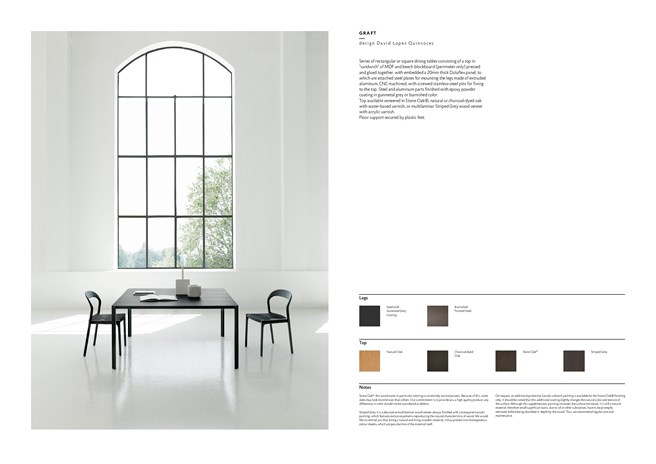 GRAFT | Mesa rectangular By Living Divani diseño David Lopez Quincoces