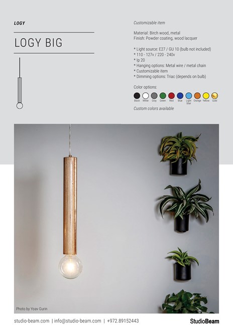 LOGY Pendant lamp By Studio Beam