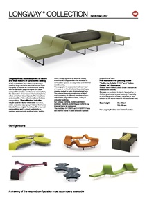 Upholstered Chaise longue LONGWAY O By Segis design Bartoli Design