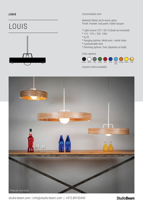 LOUIS pendant lamp By Studio Beam