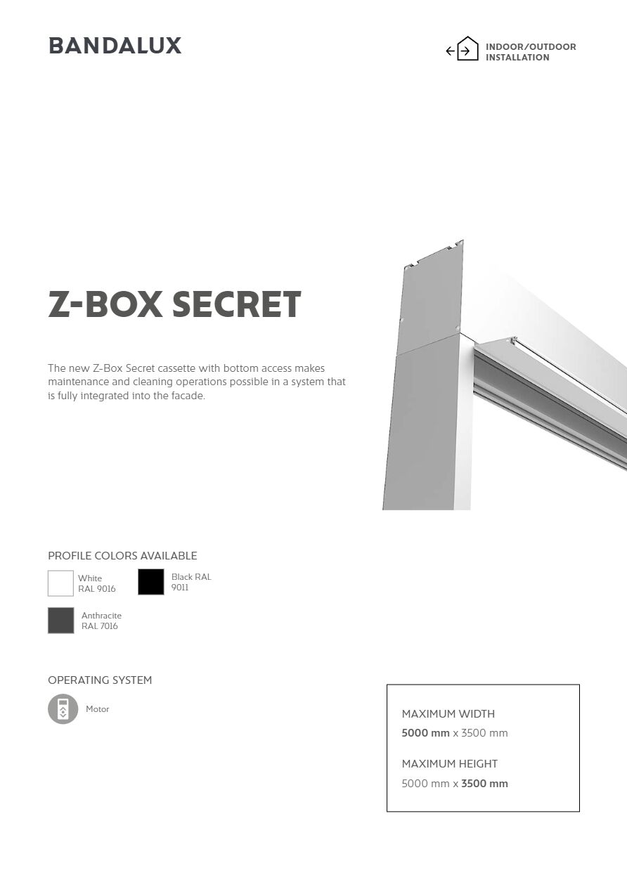 Z-BOX SECRET Awning By Bandalux