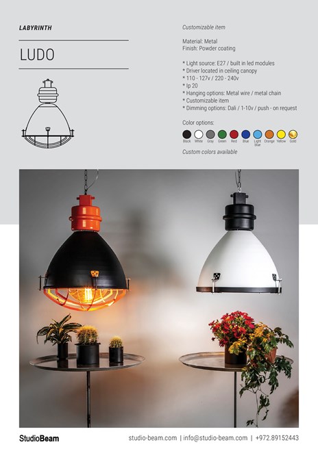 LUDO pendant lamp By Studio Beam