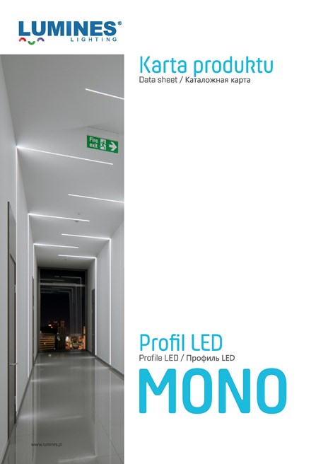 Linear lighting profile for LED modules LUMINES MONO By Lumines ...