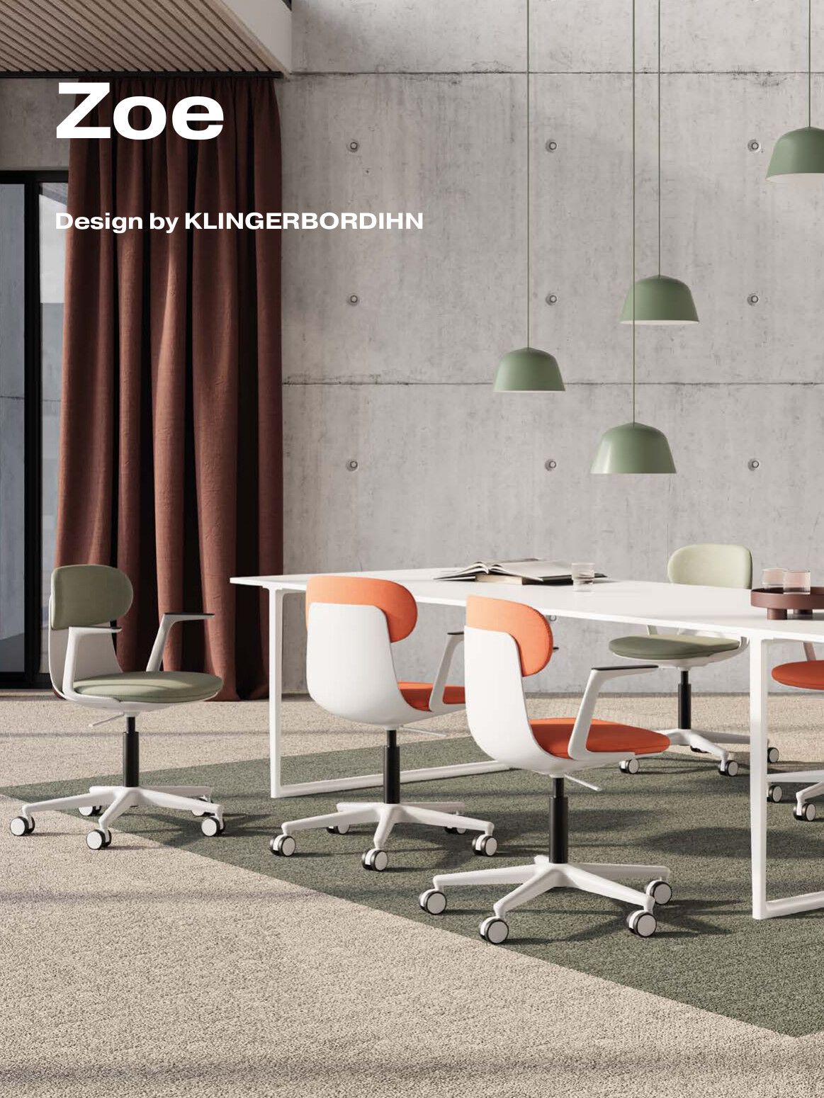 ZOE 221-BL-N1 Training chair By LD Seating