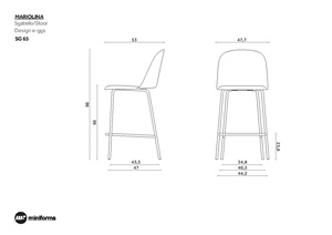 Sgabello alto in polipropilene MARIOLINA | Sgabello - Miniforms ...