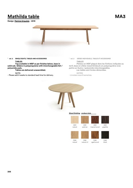 MATHILDA | Table rectangulaire By Moroso design Patricia Urquiola
