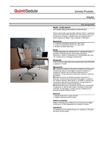 MAYBE Poltrona ufficio direzionale con braccioli con schienale alto a 5 ...