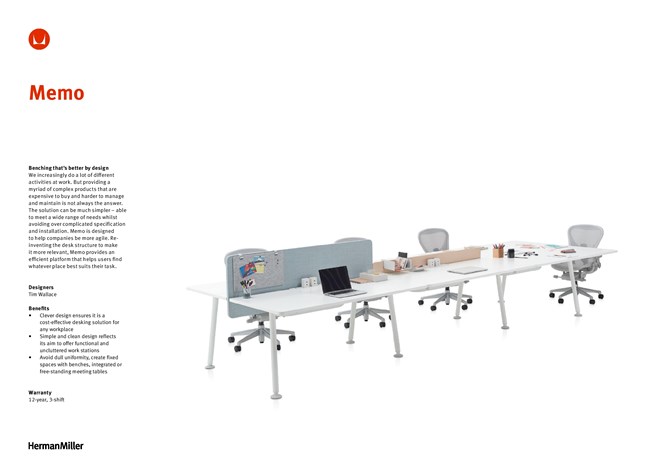 MEMO Round table By Herman Miller | design Tim Wallace