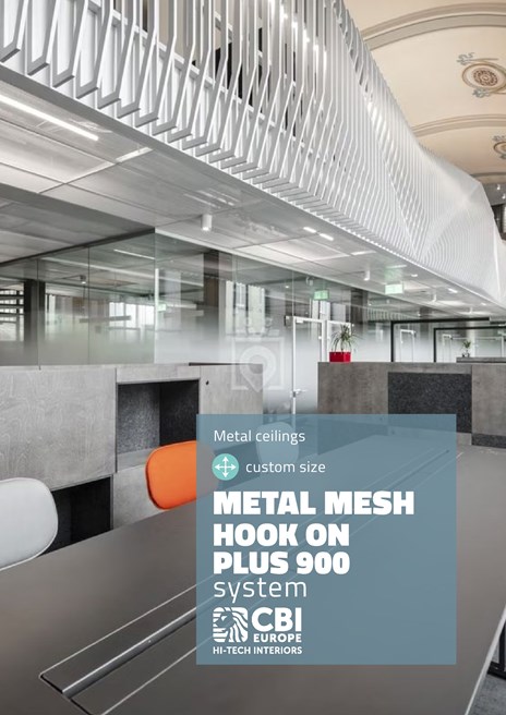 Pannello Bespoked in lamiera stirata con fuga HOOK ON 900 PLUS - CBI ...