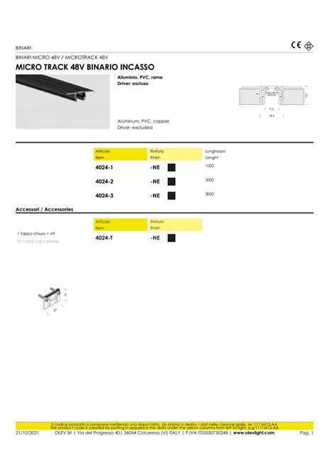 BEAM MASTER TRACK 25 LED adjustable round aluminium spotlight By Olev