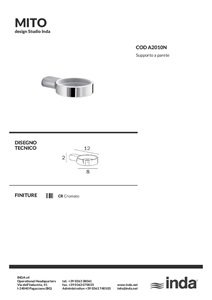 MITO | Saboneteira de latão cromado Coleção Mito By INDA® design Studio ...