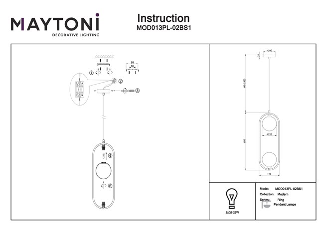 RING | Pendant lamp By MAYTONI
