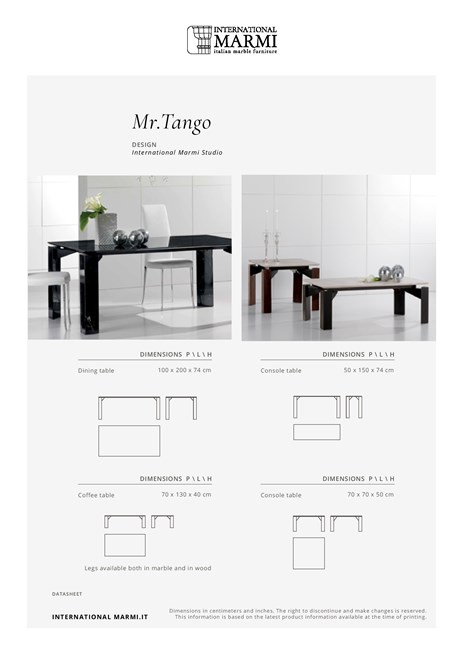 CONTEMPORARY Table basse carrée en travertine By International Marmi