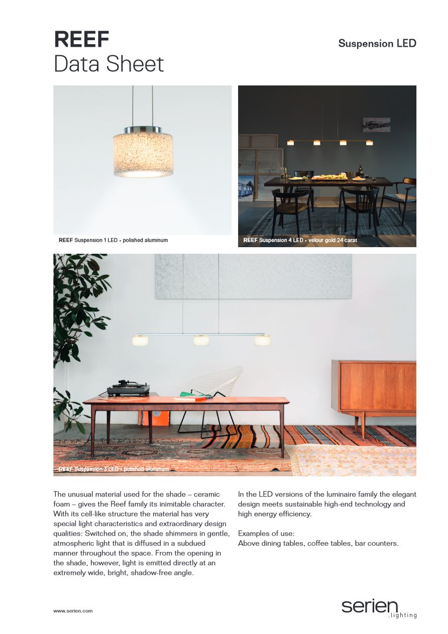 REEF Pendant lamp By serien.lighting