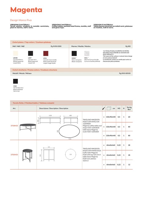 MAGENTA 365 | Coffee table Low oval coffee table By ALMA DESIGN ...