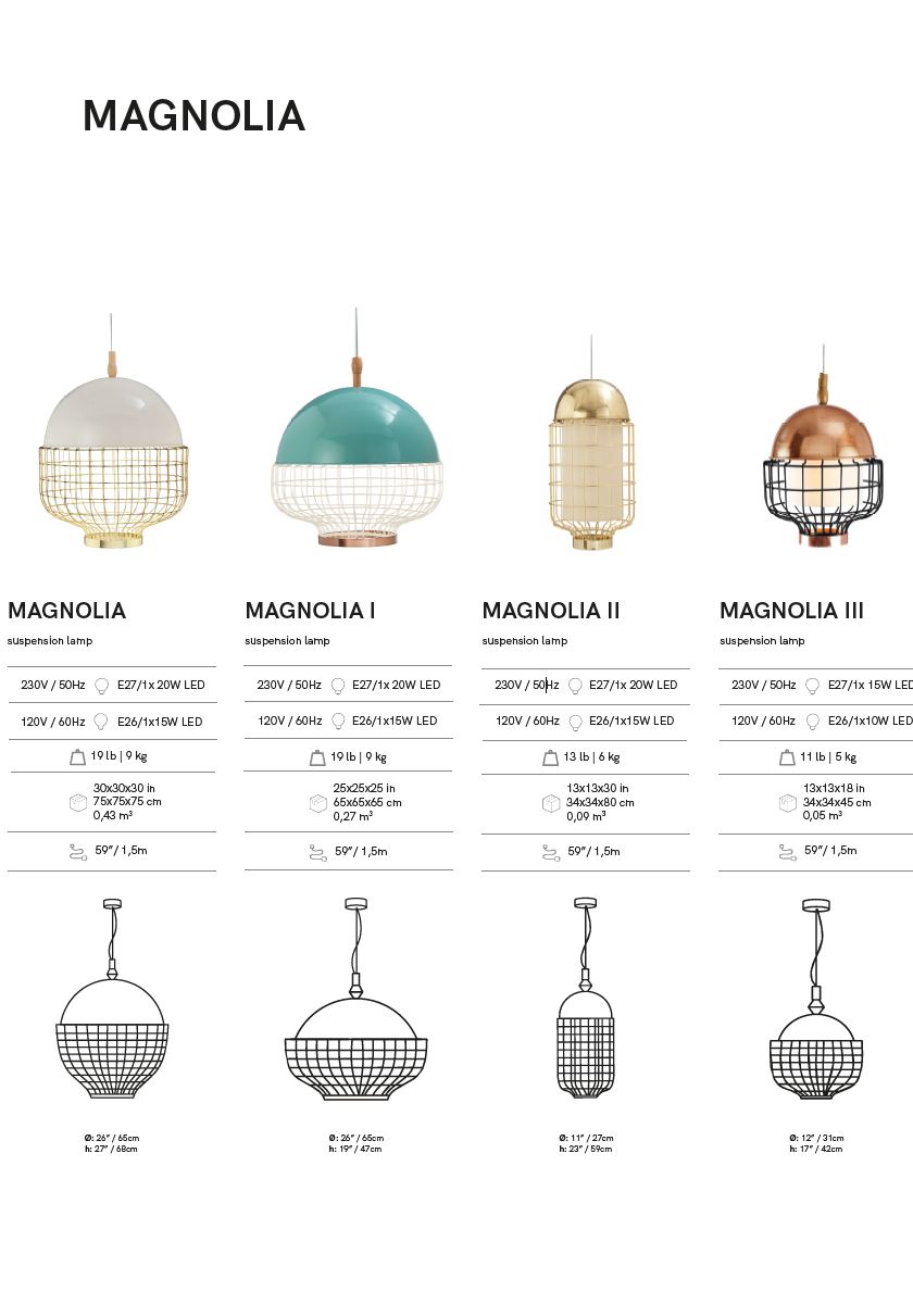 MAGNOLIA LED metal pendant lamp By UTU Soulful Lighting | design ...
