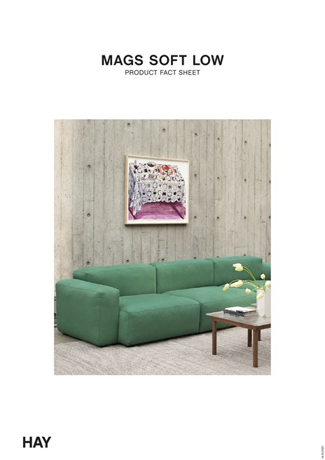 MAGS SOFT 3 SEATER COMBINATION 1 LOW Sofa By Hay