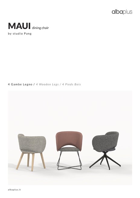 MAUI DINING | Swivel easy chair By Albaplus design Studio PANG