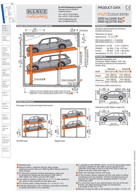 MULTIBASE 2078i PARKING SYSTEM Automatic parking systems By CARMEC
