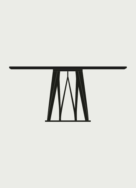 ACCO Round dining table By Miniforms | design Florian Schmid