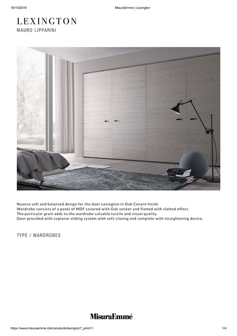 LEXINGTON | Wooden wardrobe By MisuraEmme